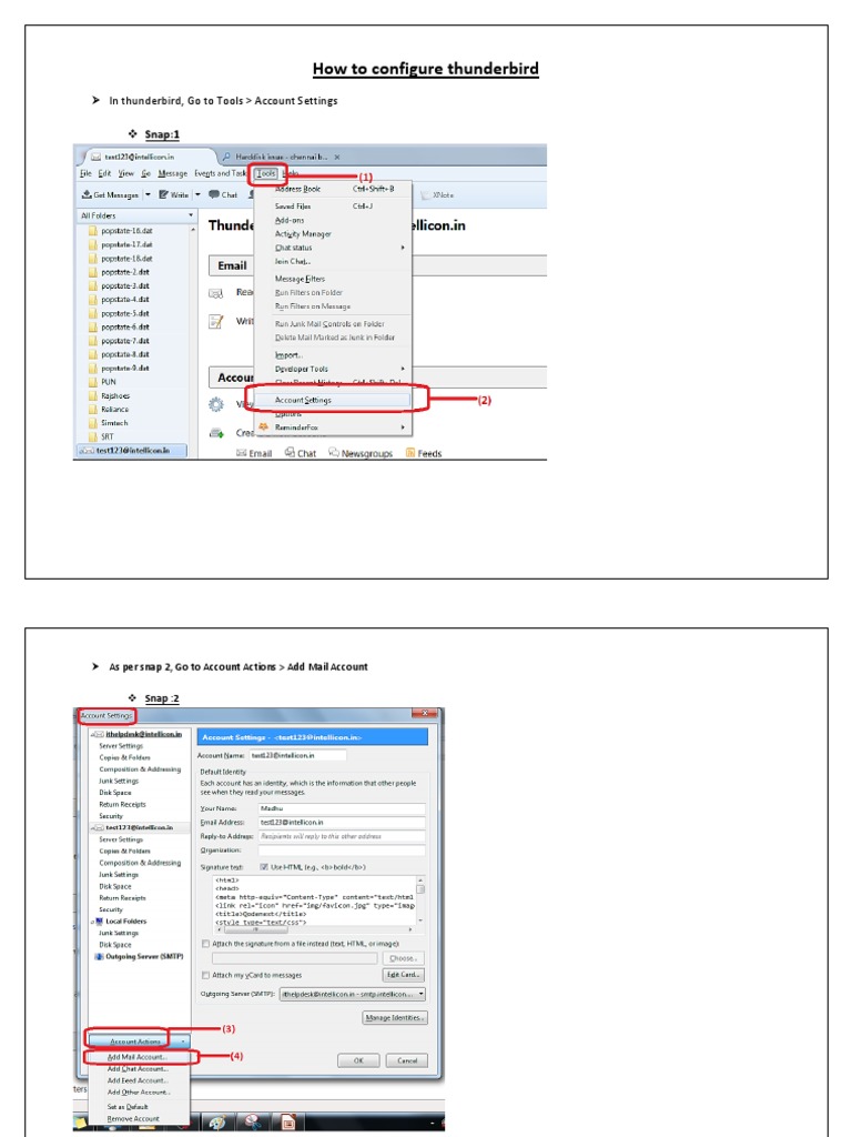 How To Configure Thunderbird | PDF
