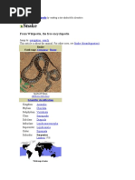 Anatomy and Types of Snake Scales | PDF | Snake | Zoology