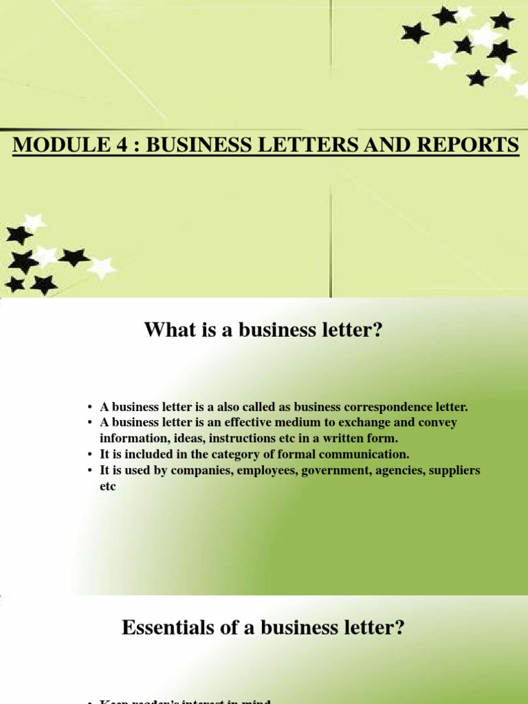 Business Letters and Reports | PDF | Memorandum | Mass Media