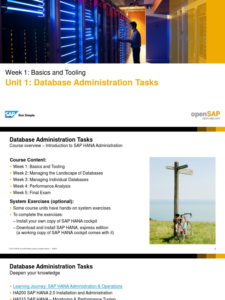 All SLIDES Hana Administration | PDF | Sap Se | Databases