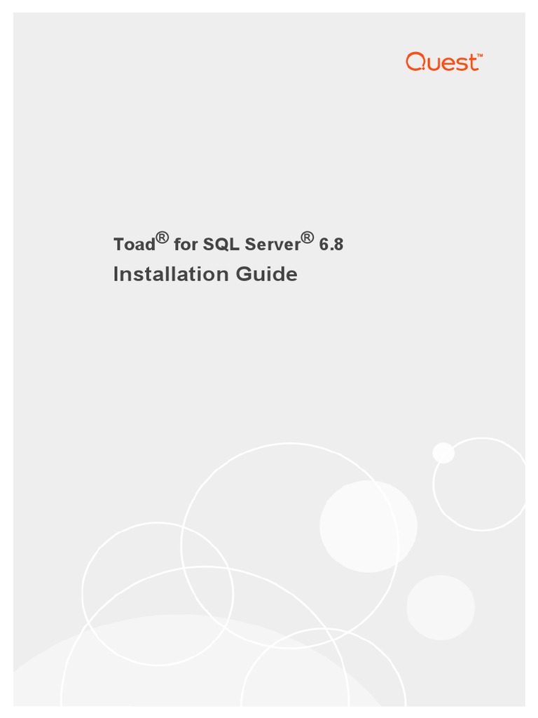 ToadforSQLServer 6.8 InstallGuide | PDF | Windows Registry | Microsoft ...