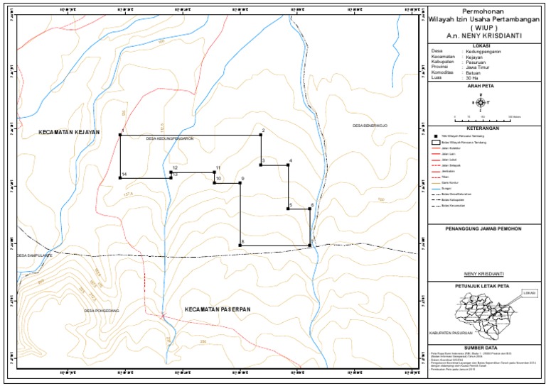 Peta WIUP Tambang BatU | PDF
