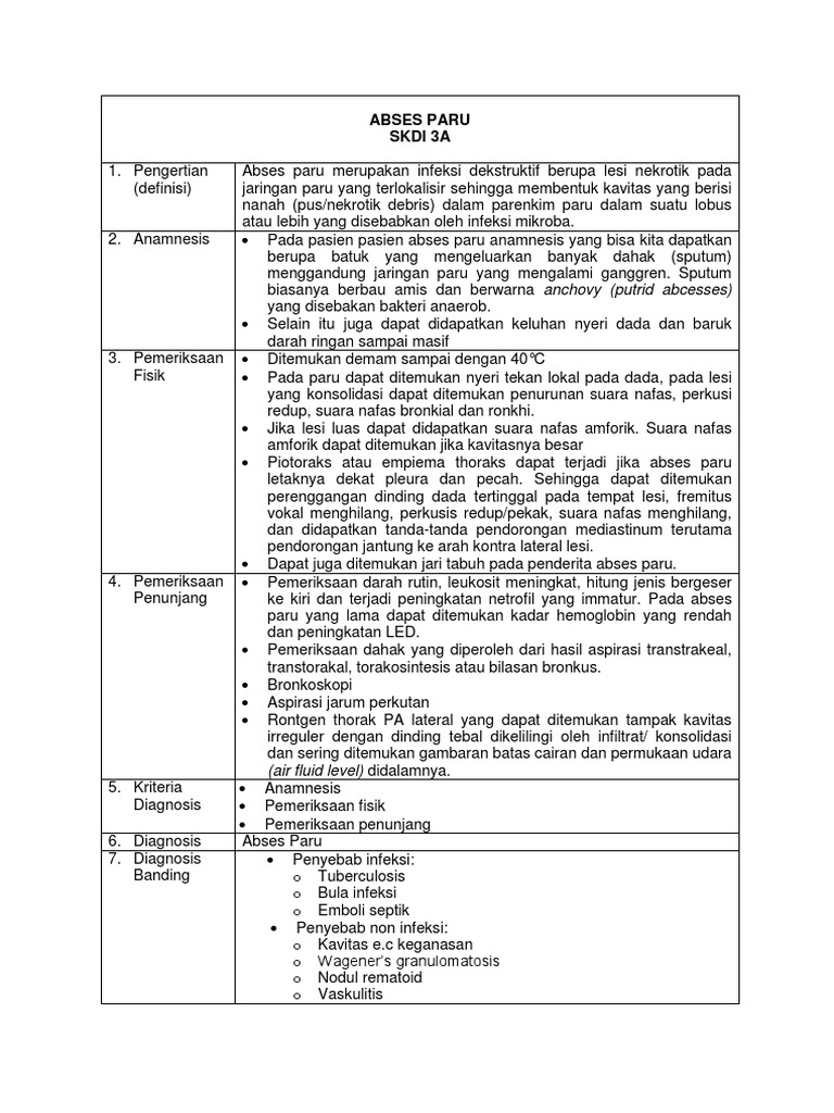 Abses Paru by Zana Almira | PDF