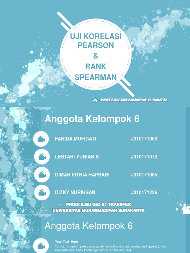 Uji Korelasi Pearson & Rank Spearman | PDF | Microsoft Power Point ...