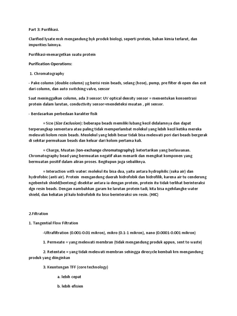 Proses Purifikasi Fermentasi | PDF | Kesehatan Holistik | Teknologi ...