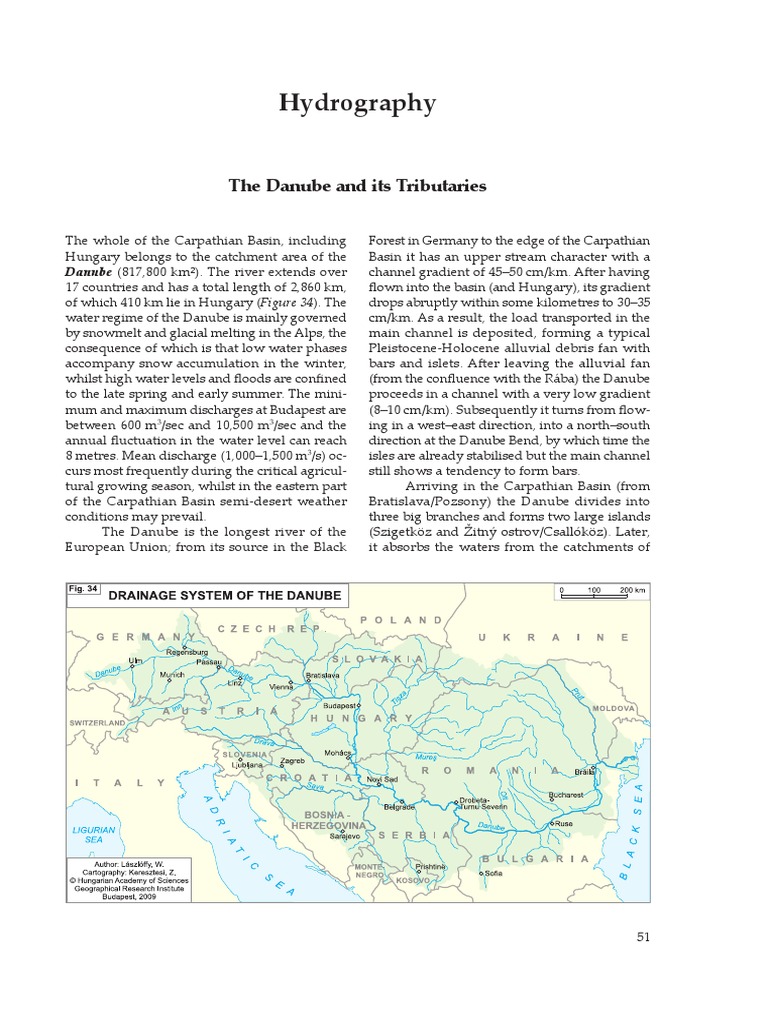 Hydrography: The Danube and Its Tributaries | PDF | Flood | Danube