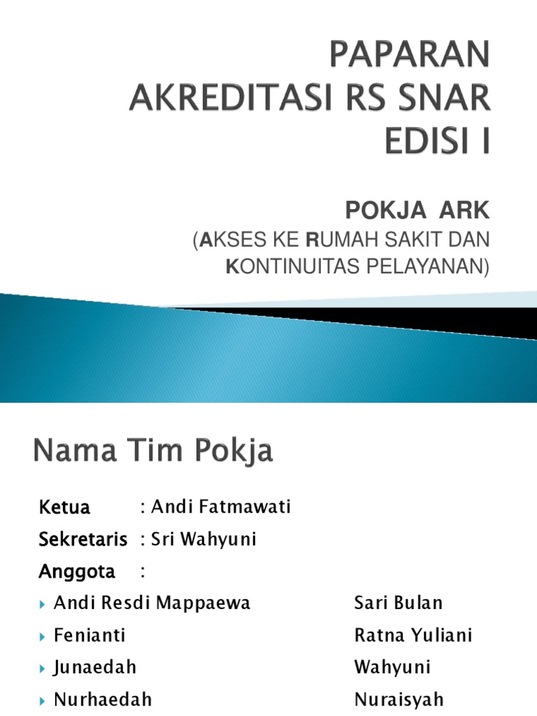 Paparan Pokja Ark | PDF