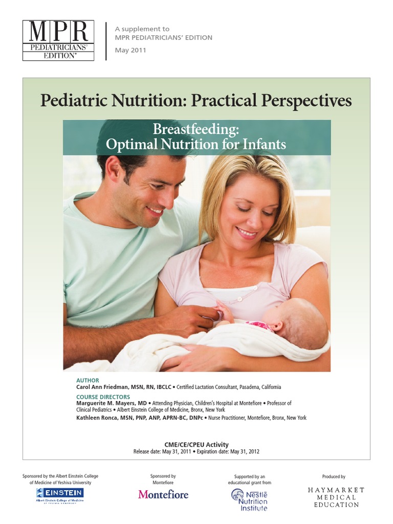 Pediatric Nutrition: Practical Perspectives: Breastfeeding: Optimal ...