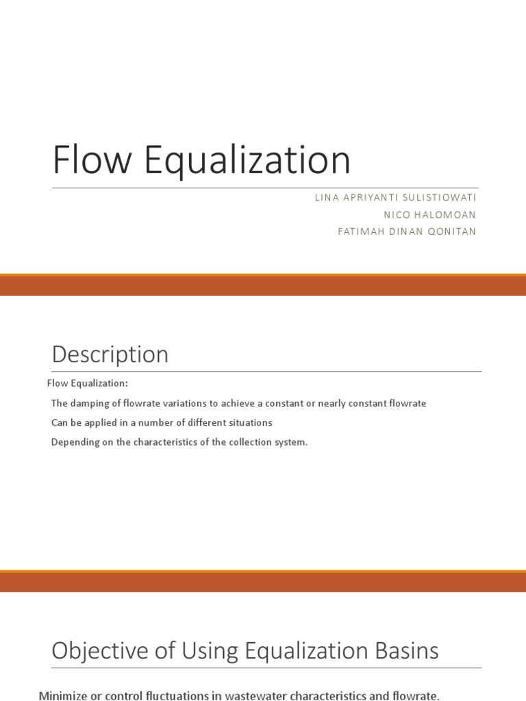 M4 Flow Equalization UO | PDF | Sewage Treatment | Chemical Engineering