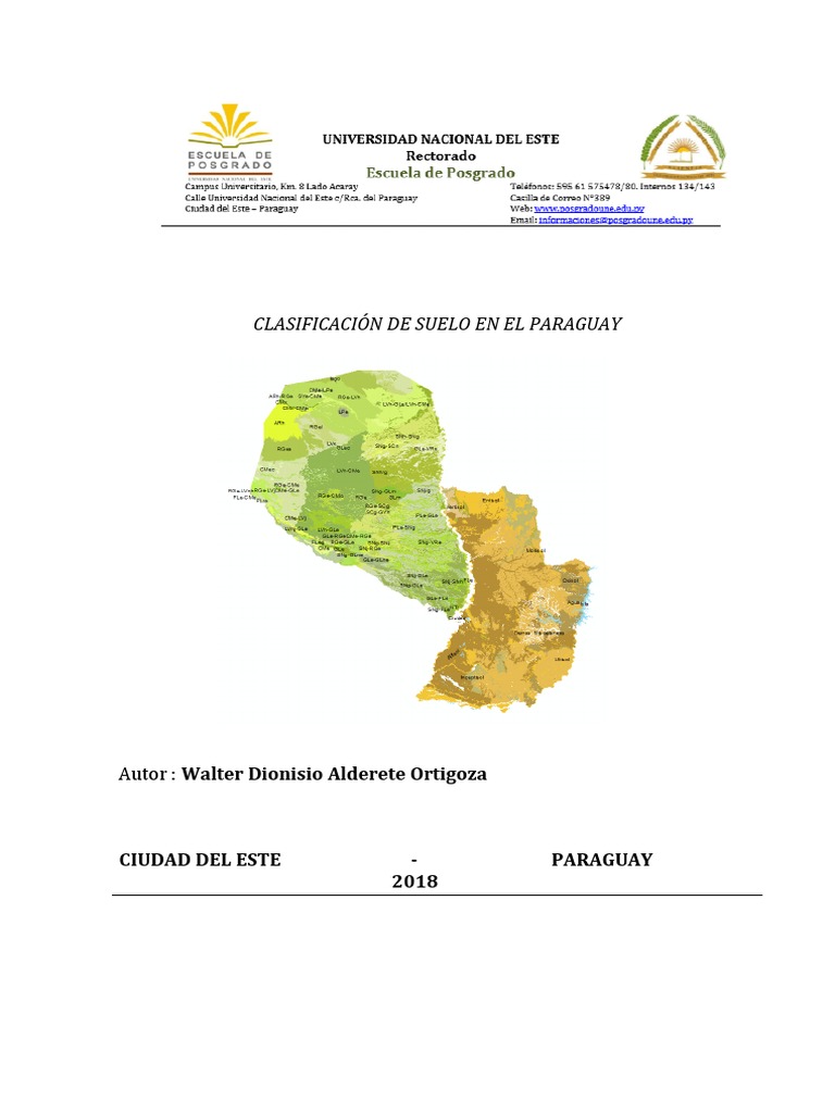 Clasificación de Suelos en Paraguay | PDF | Agricultura | Suelo