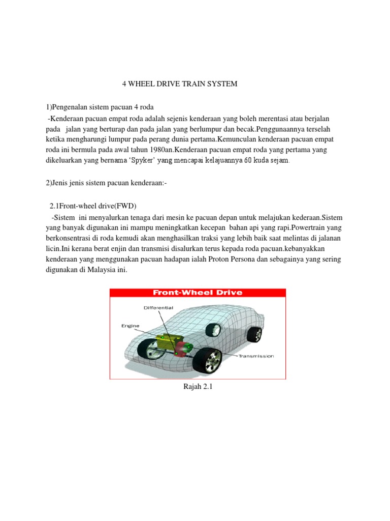 4 Wheel Drive Train System | PDF