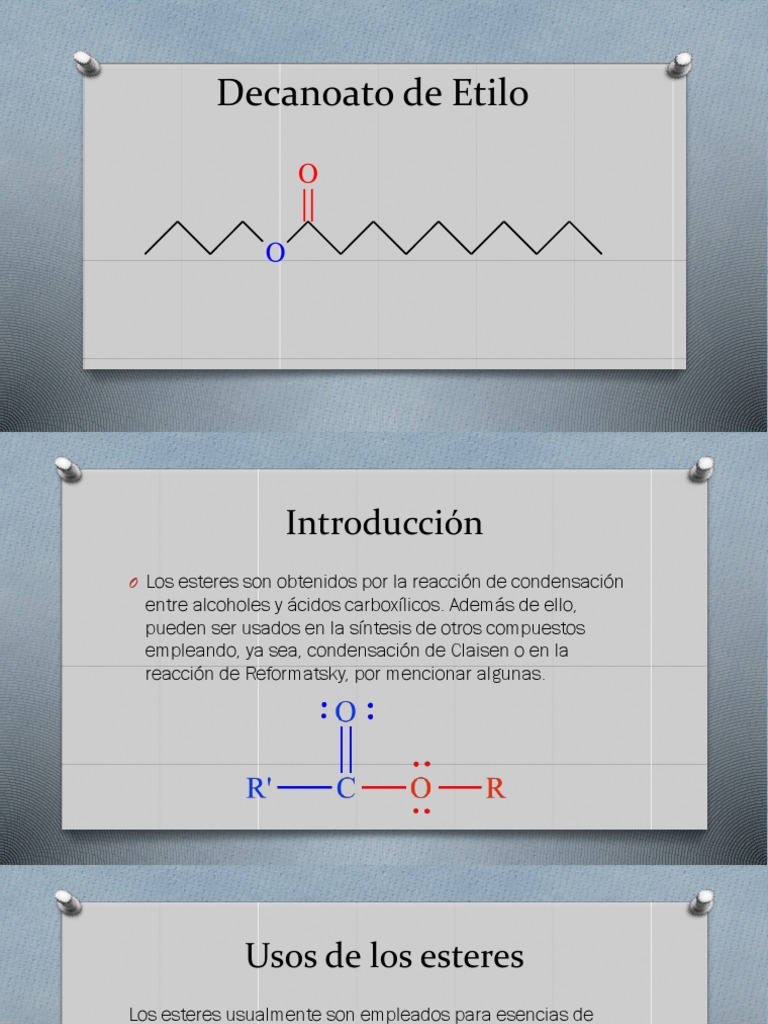 Decanoato de Butilo | PDF | Acetato | Química Orgánica