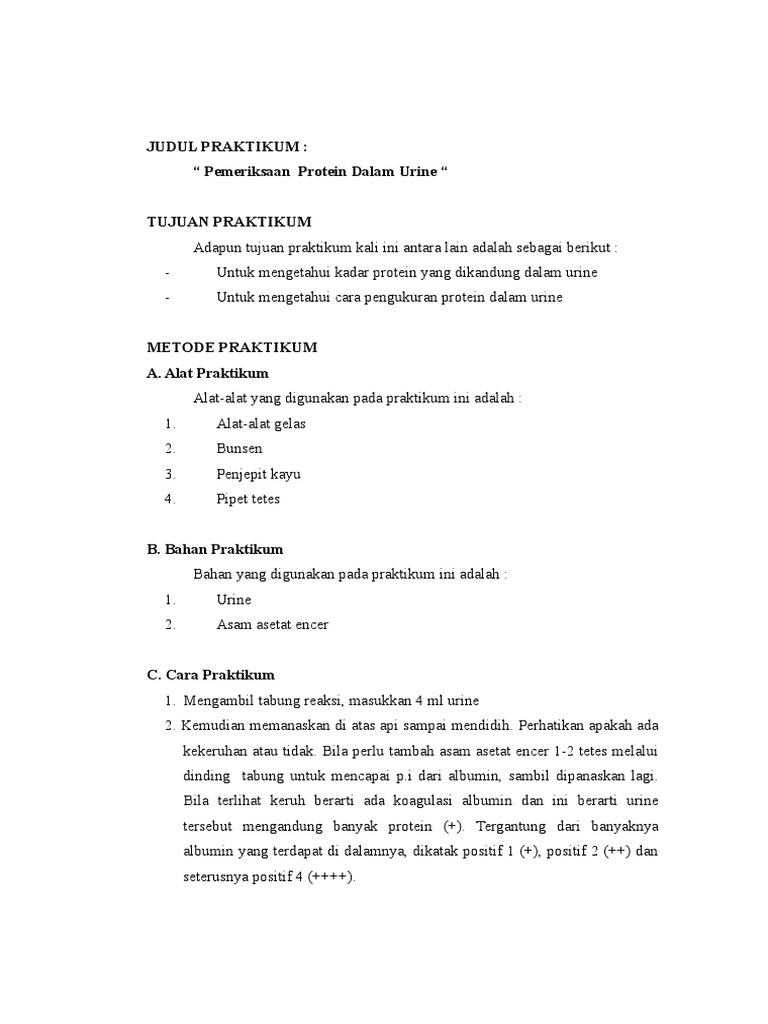 Biokim Protein Urine | PDF