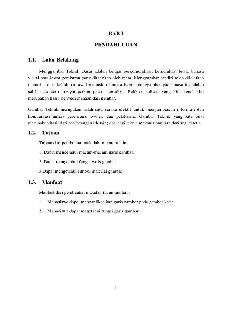 Garis dan Simbol dalam Gambar Teknik | PDF