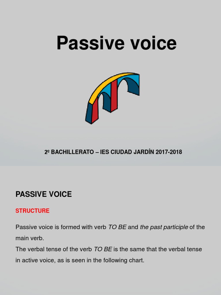 Understanding Passive Voice Structure | PDF | Perfect (Grammar) | Verb