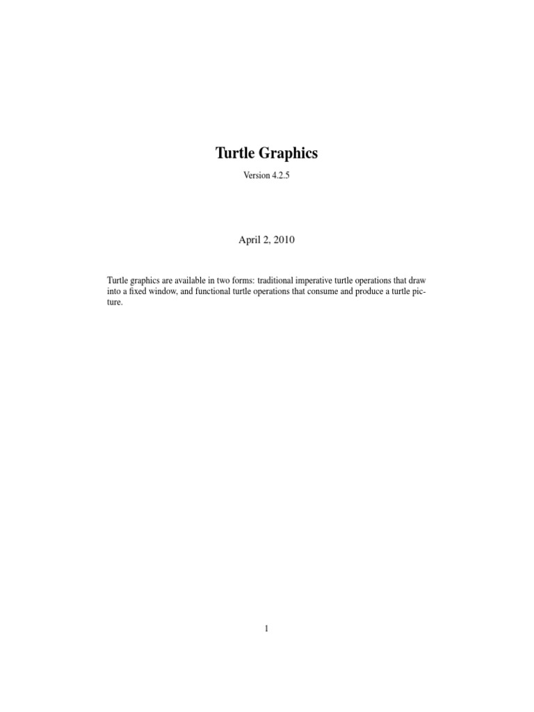 Turtle Graphics: April 2, 2010 | PDF | Geometry | Teaching Mathematics