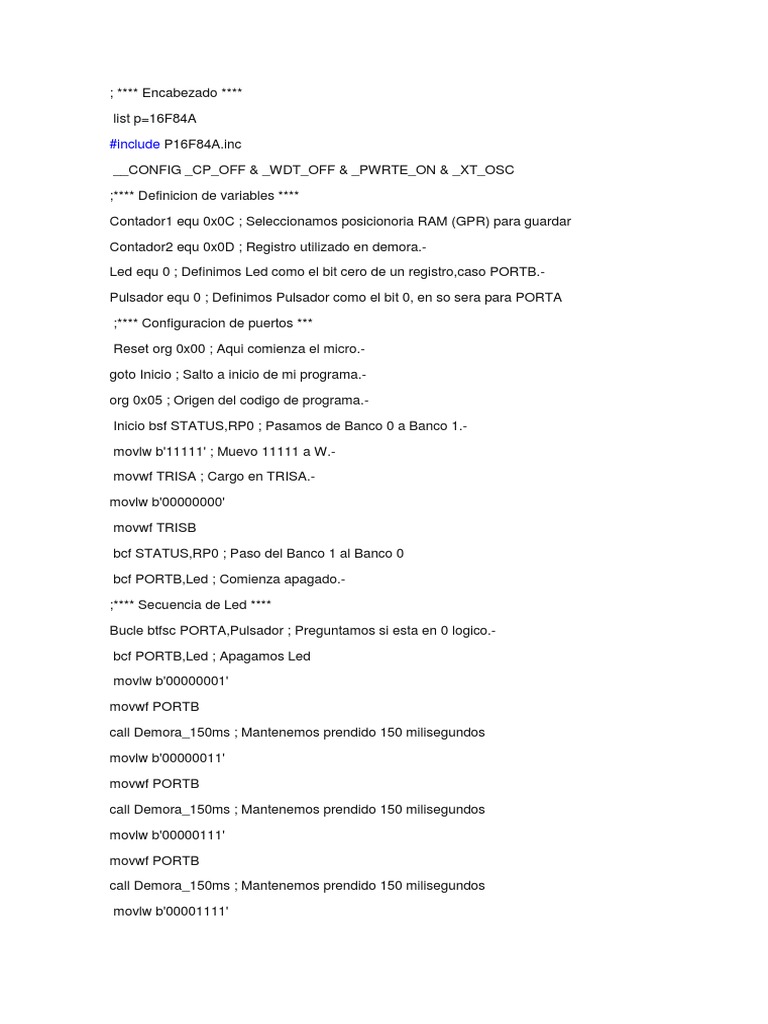 Codigo 8 Leds | PDF | Ciencias de la Computación | Ingeniería Informática