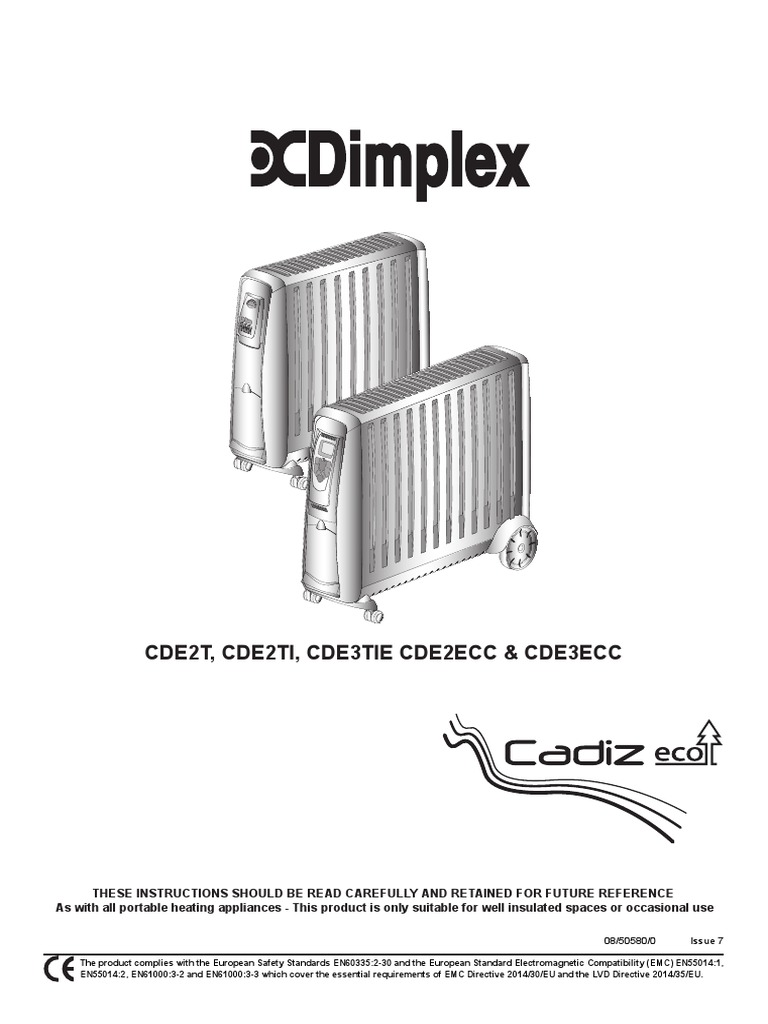 Dimplex Cadiz Dry Radiator UK | Download Free PDF | Ac Power Plugs And ...