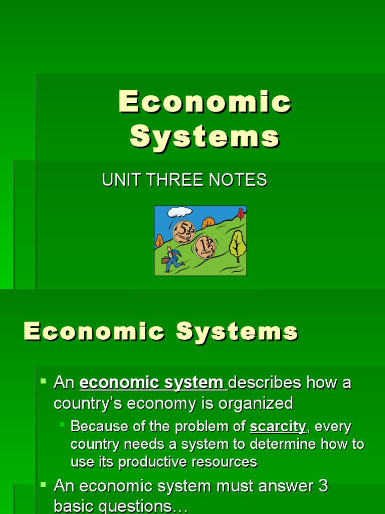 Economic Systems | PDF | Economic System | Market Economy