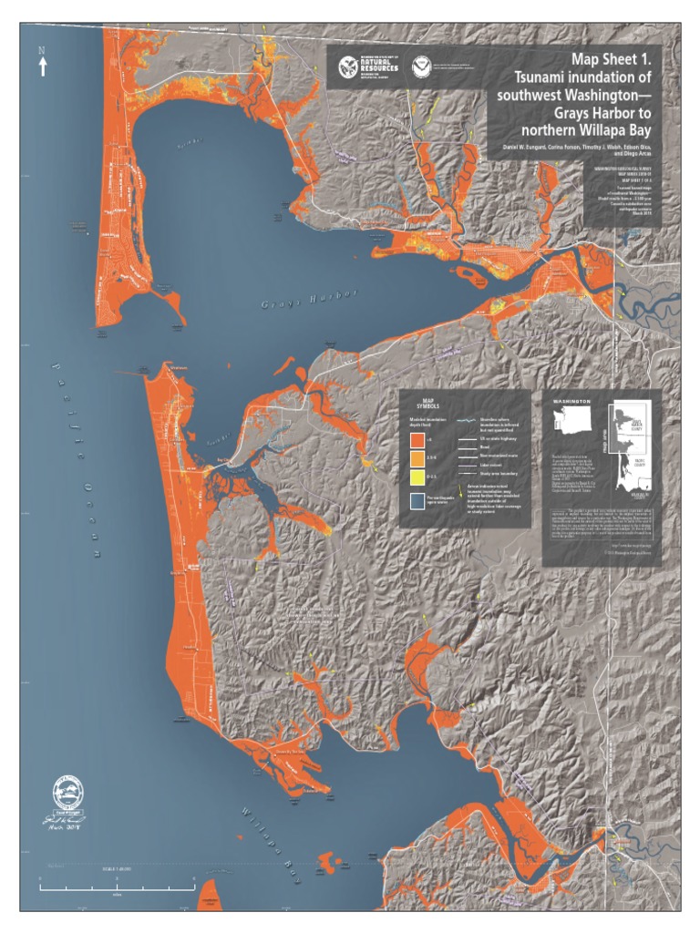 Tsunami Map For Southwest Washington | PDF