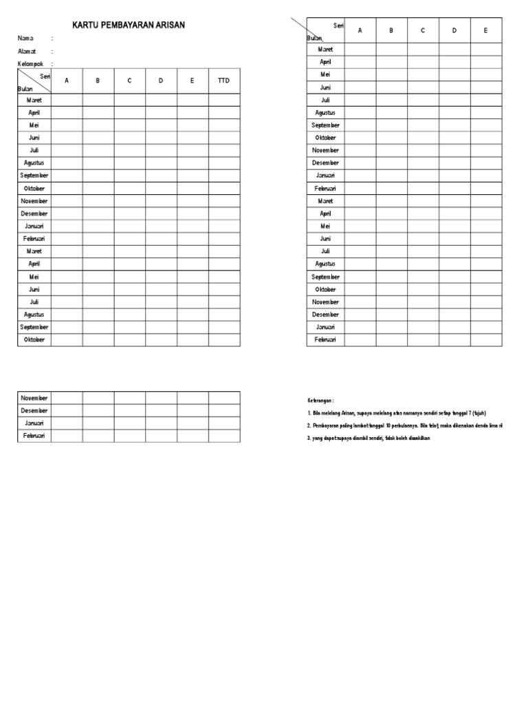Buku Arisan | PDF