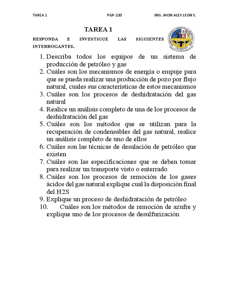 Tarea 1-PGP-220 | PDF