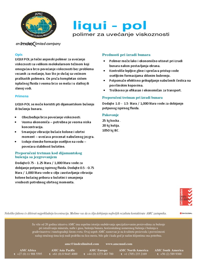 Uputstvo Za Upotrebu Liqui-Pol Aditiva | PDF