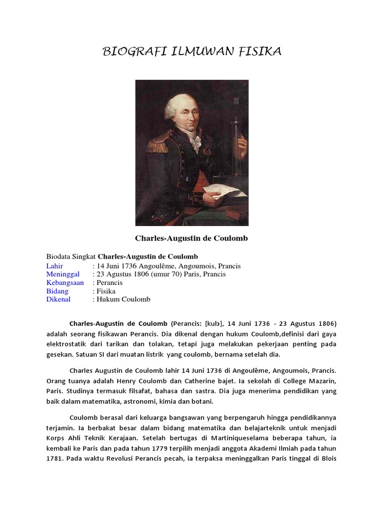 Biografi Ilmuwan Fisika | PDF