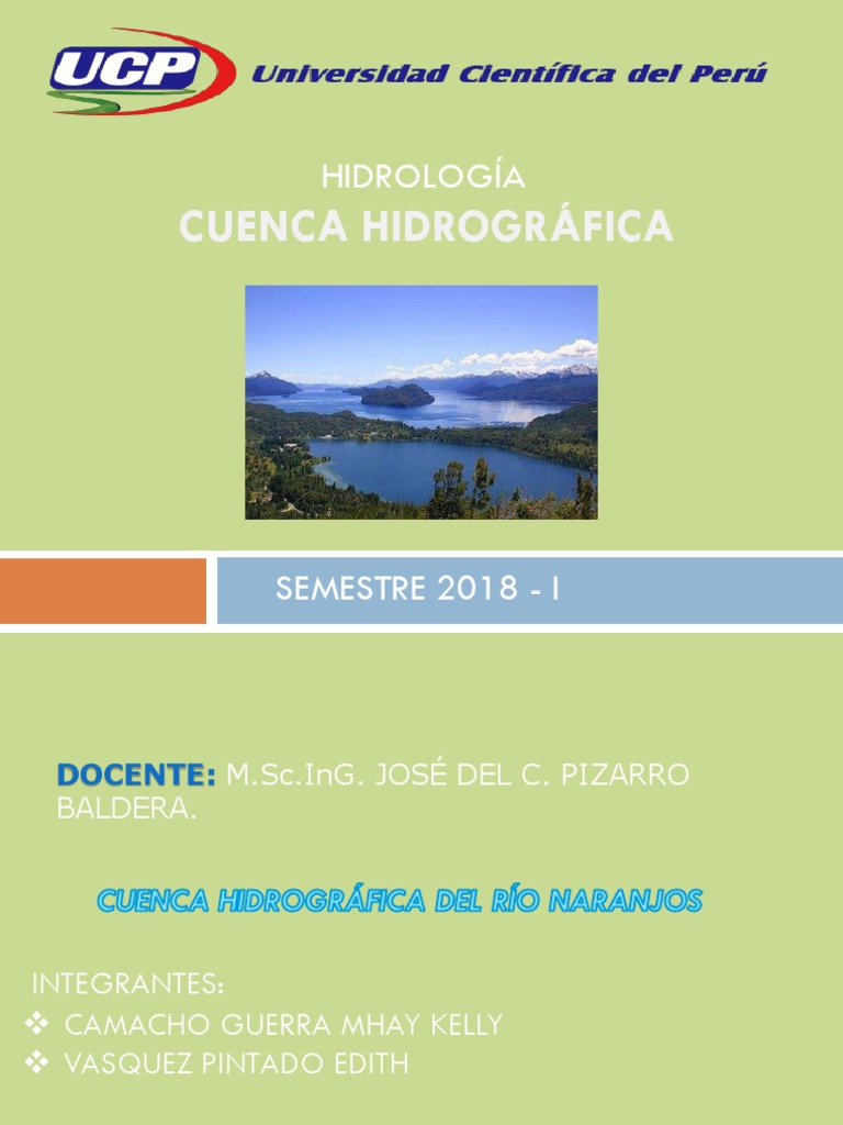 Diapo Cuenca Hidro | Descargar gratis PDF | Cuenca de drenaje | Río