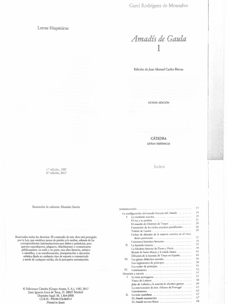 AMADIS de GAULA - Tomo 1 | PDF