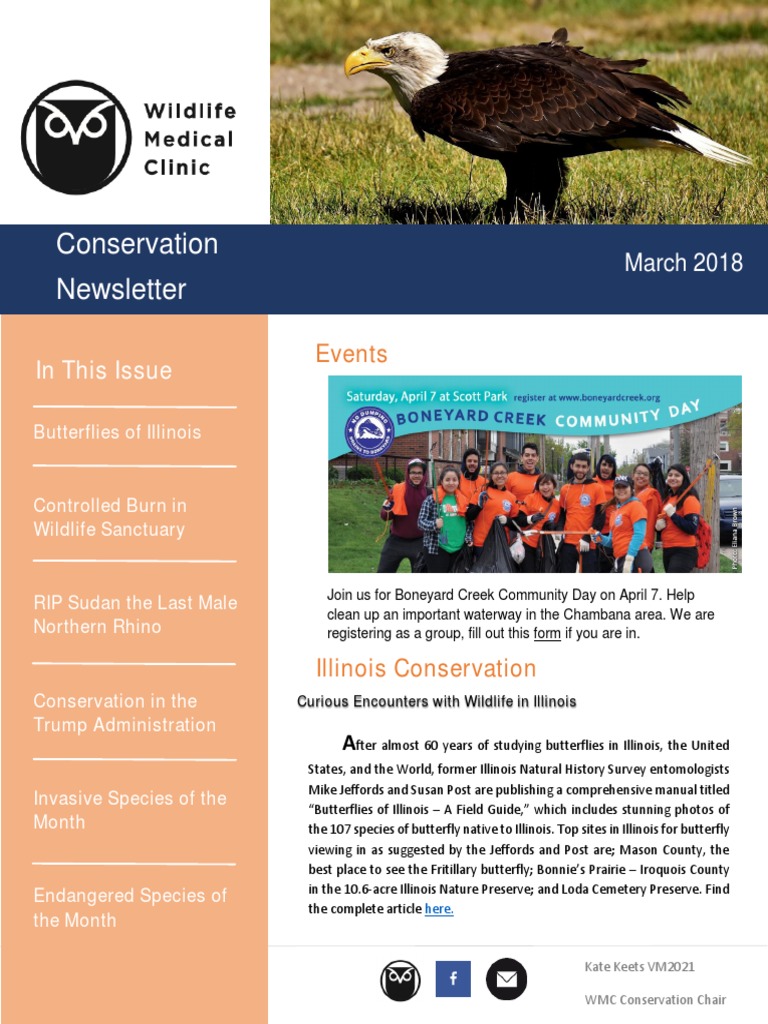 Conservation Newsletter Spring 2018 | PDF | Rhinoceros | Bat