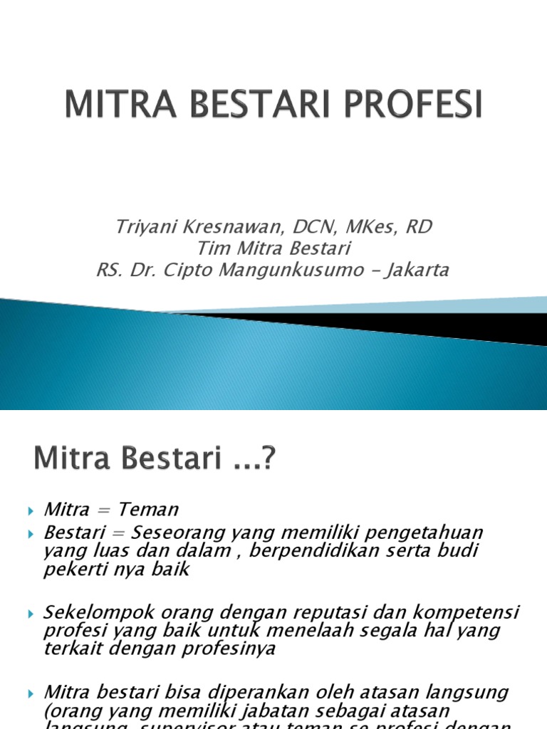 Mitra Bestari Profesi - Triyani | PDF