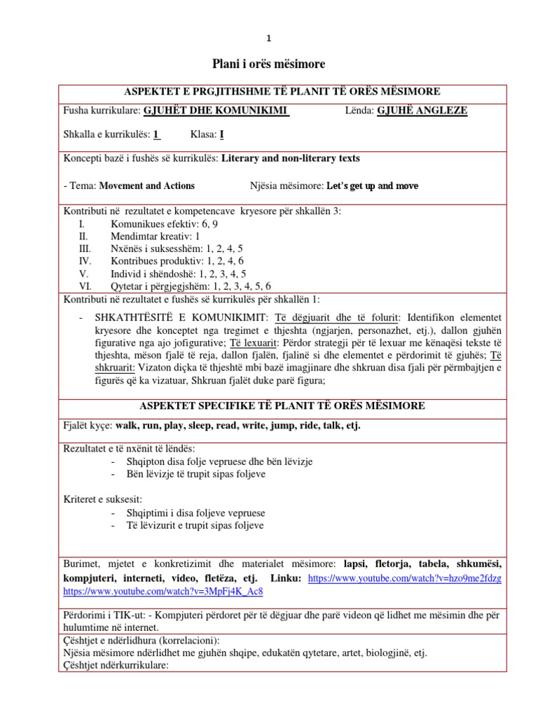 Plani Ditor Lets Get Up and Move | PDF