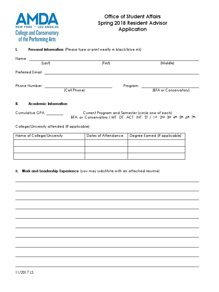 Spring 2018 RA Application Guide | PDF | Learning