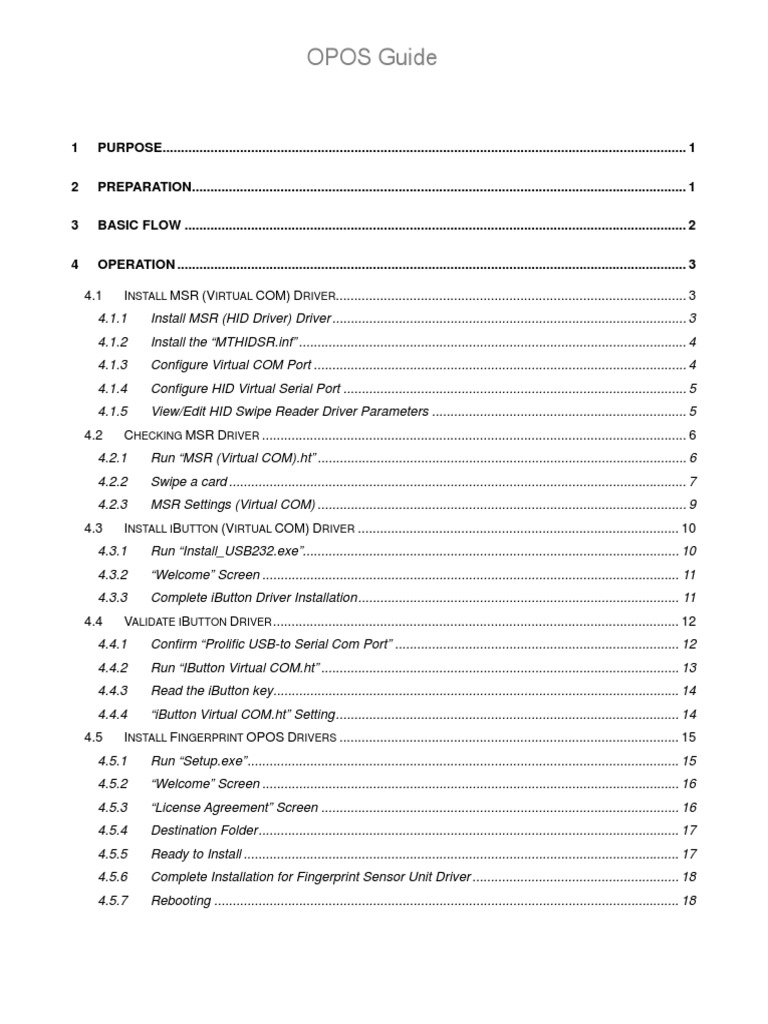 Opos Guide Pdf Device Driver Fingerprint