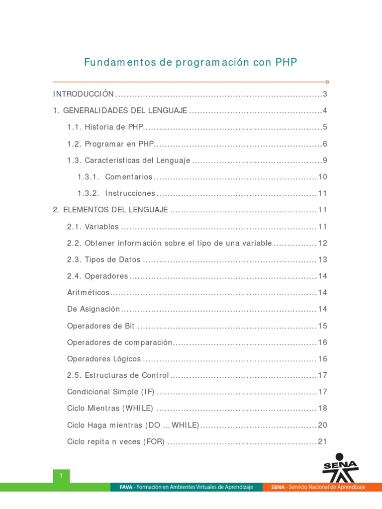 Fundamentos PHP PDF | Download Free PDF | Php | Servidor web