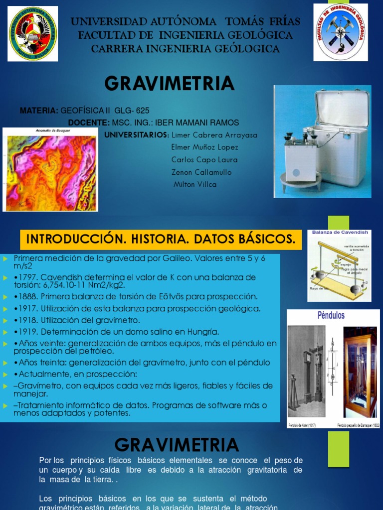 Gravimetria Original | PDF | Geología | Gravedad