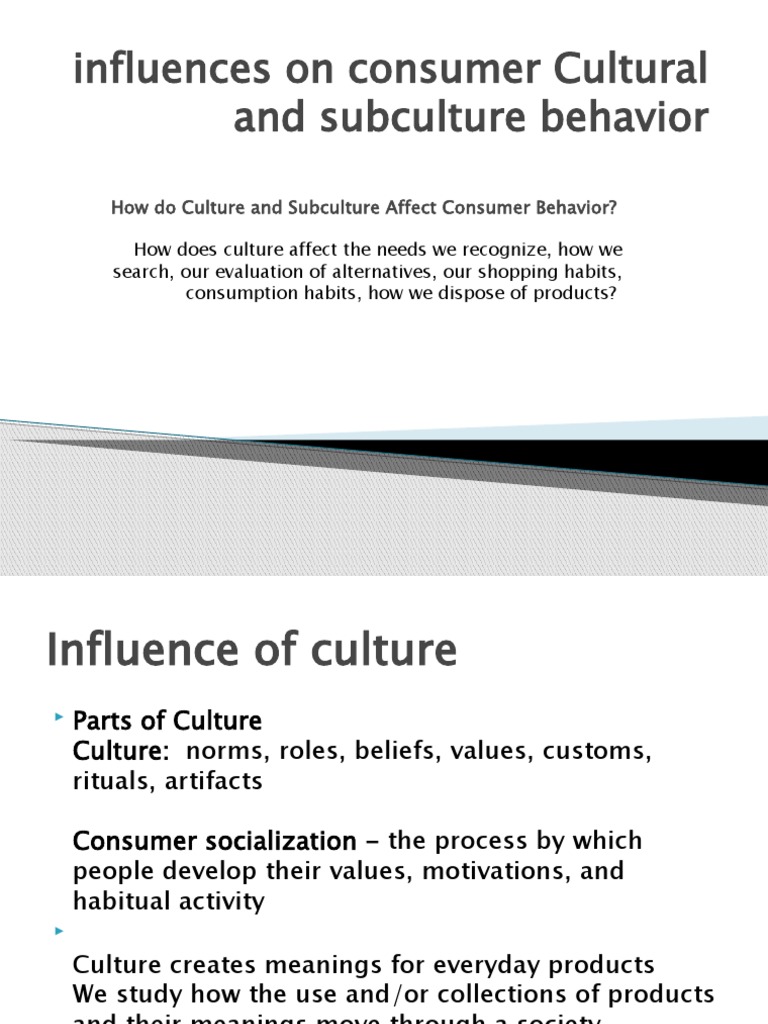 Culture Subculture | PDF | Hispanic And Latino Americans | The United ...