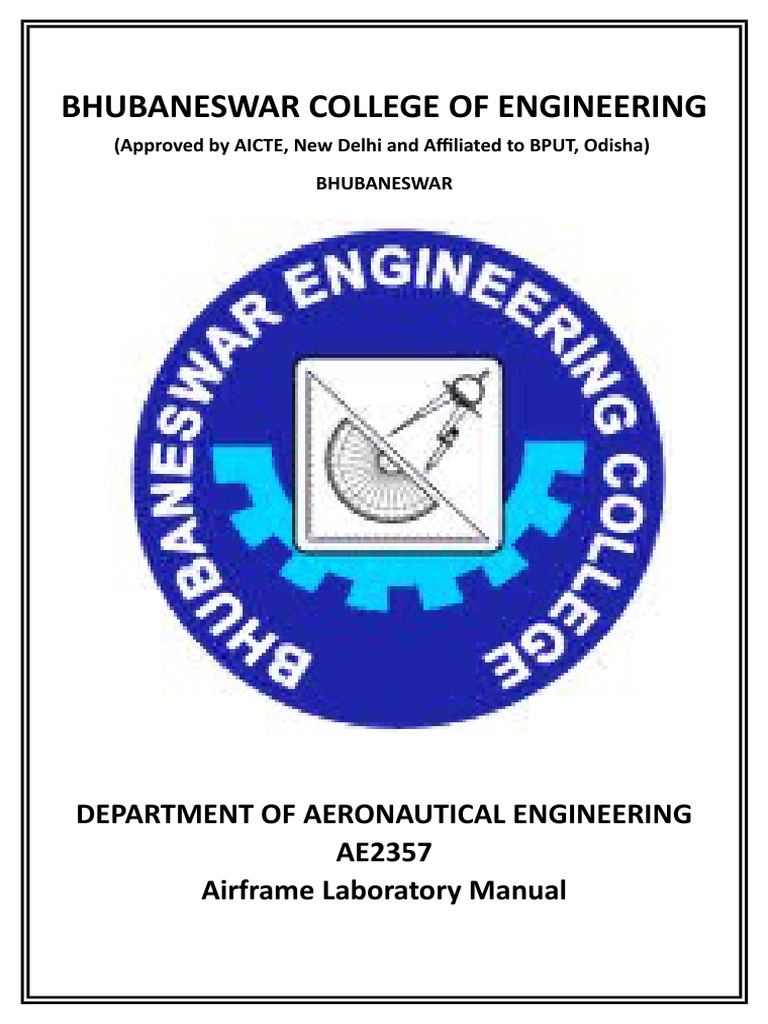 Bhubaneswar College of Engineering: Department of Aeronautical ...