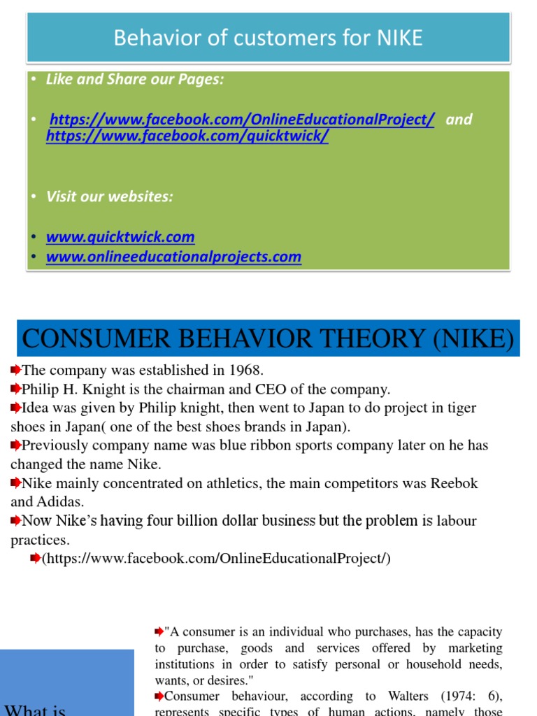 Customer Behaviour Alongwith Analyzing Porter's Five Forces NIke | PDF ...