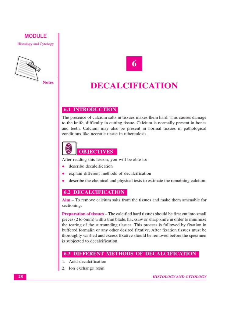 HP Decalcification | PDF | Fixation (Histology) | Histology