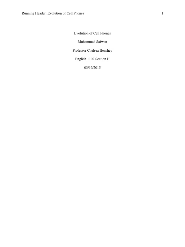 Evolution of Cell Phones Over Time | PDF | Mobile Phones | Telephone