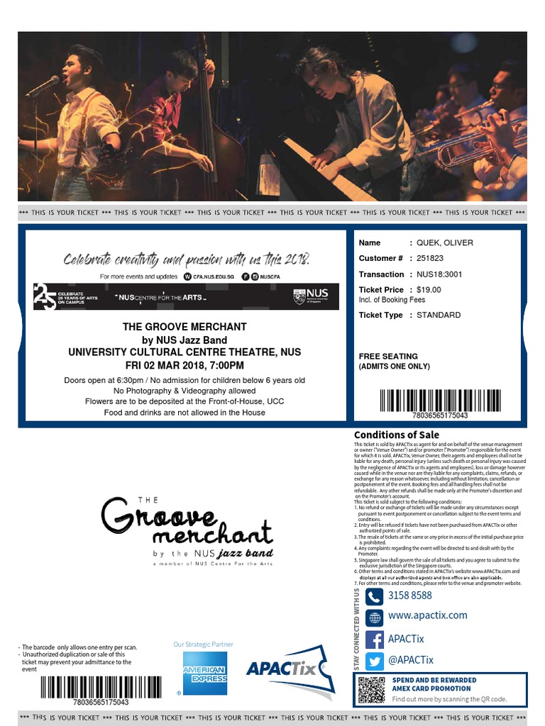 The Groove Merchant by NUS Jazz Band - 1 | PDF | Fee | American Express