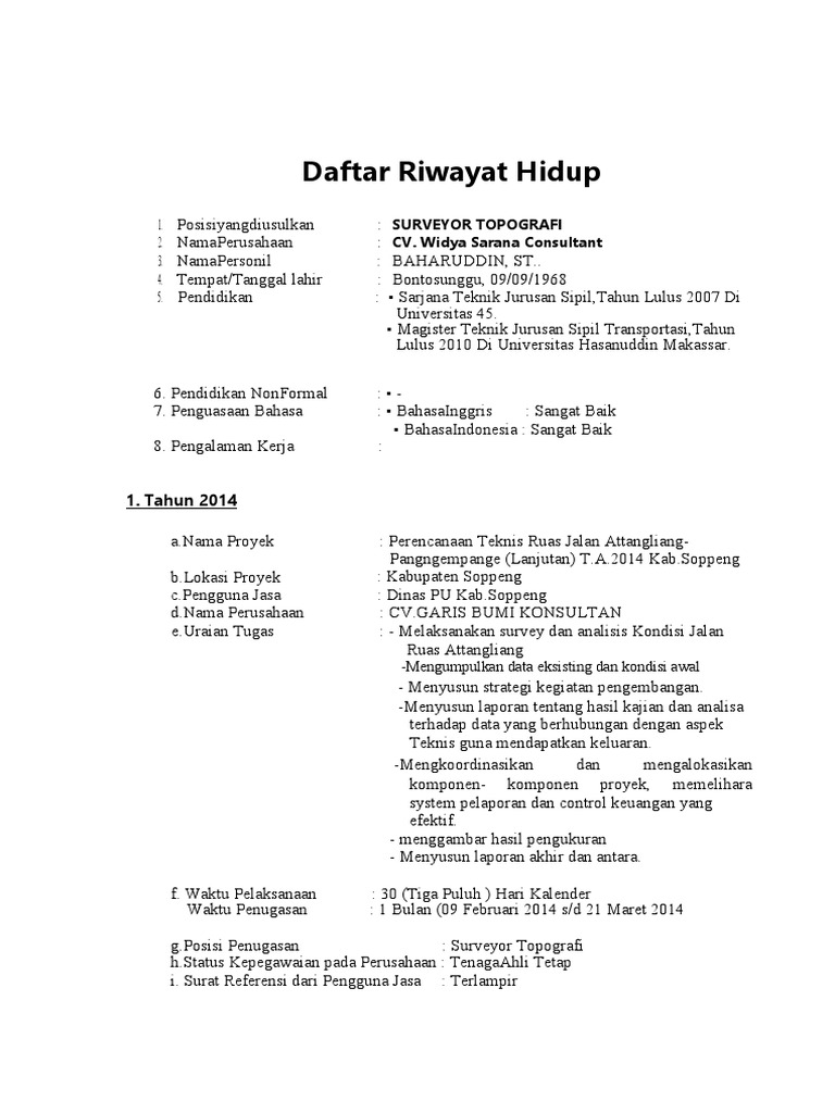 c4.7 Lampiran Ta - Surveyor | PDF