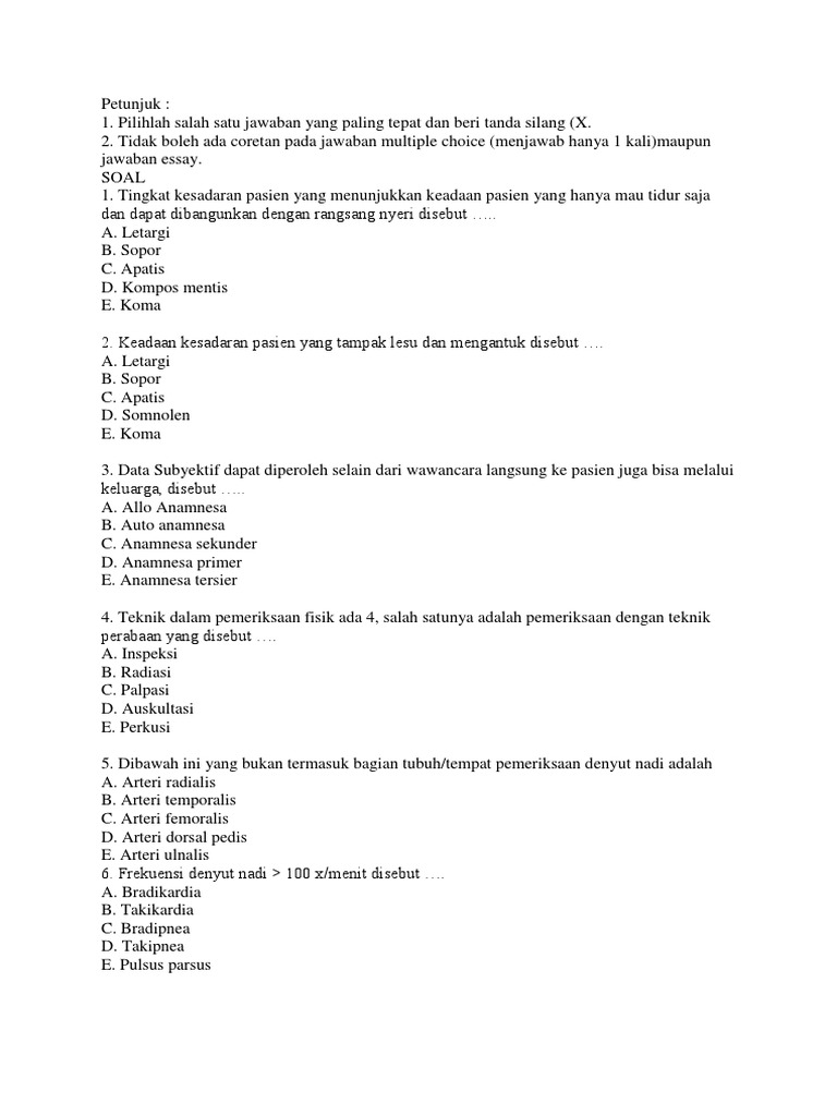 Soal KDPK Beni | PDF