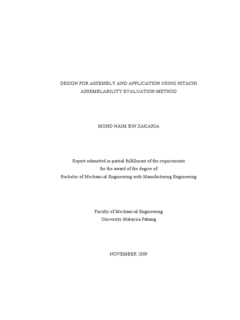 Hitachi Assembly Method | PDF | Design | Computer Aided Design