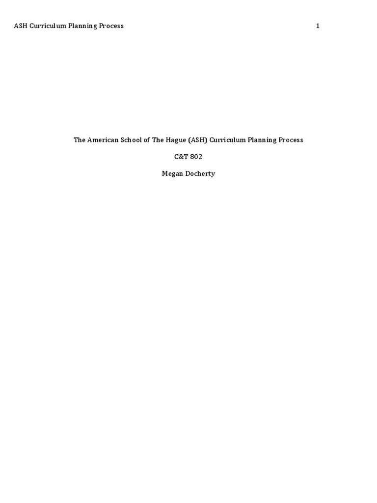 ct898 Docherty Megan Caep1 | PDF | Curriculum | Educational Assessment