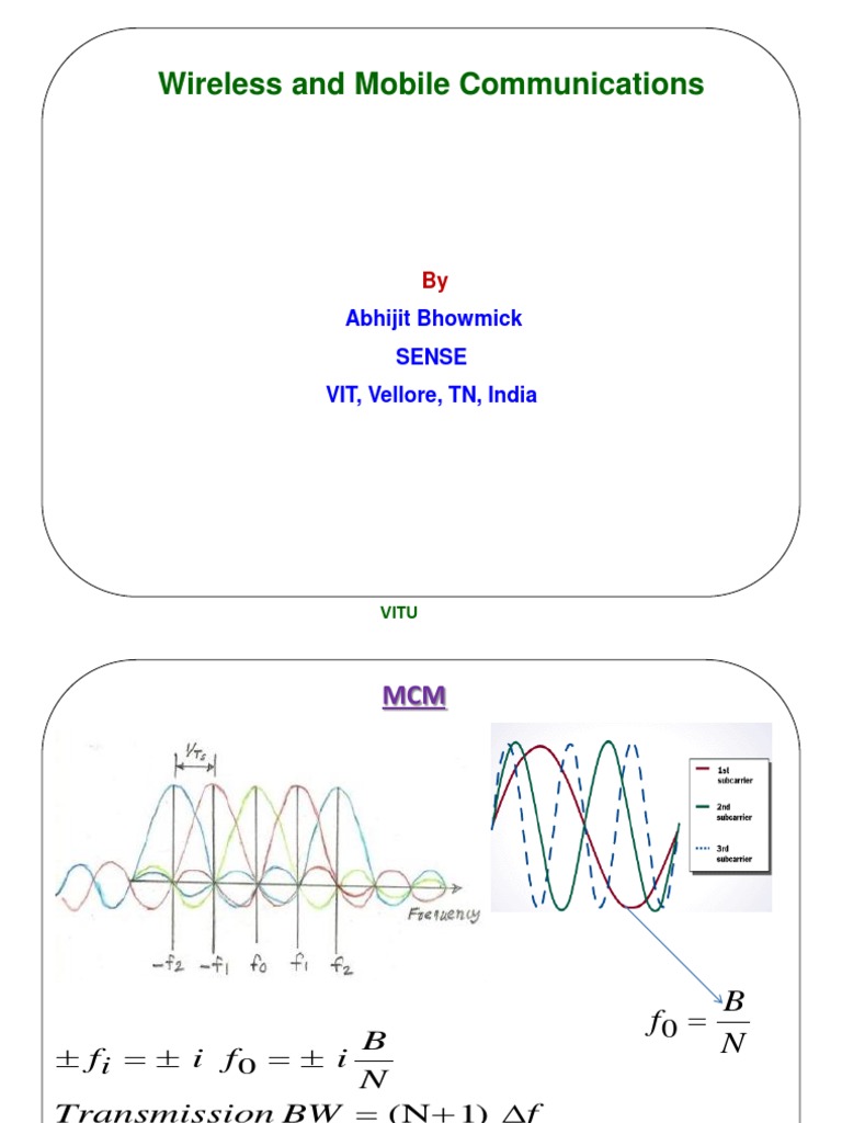 Wireless and Mobile Communications: OFDM Bandwidth Calculation | PDF ...