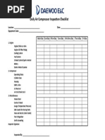 Monthly Movable Tower Light Inspection Checklist | Electric Power ...