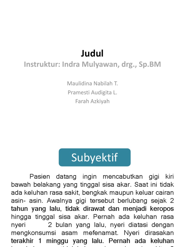 Kista Radikuler | PDF